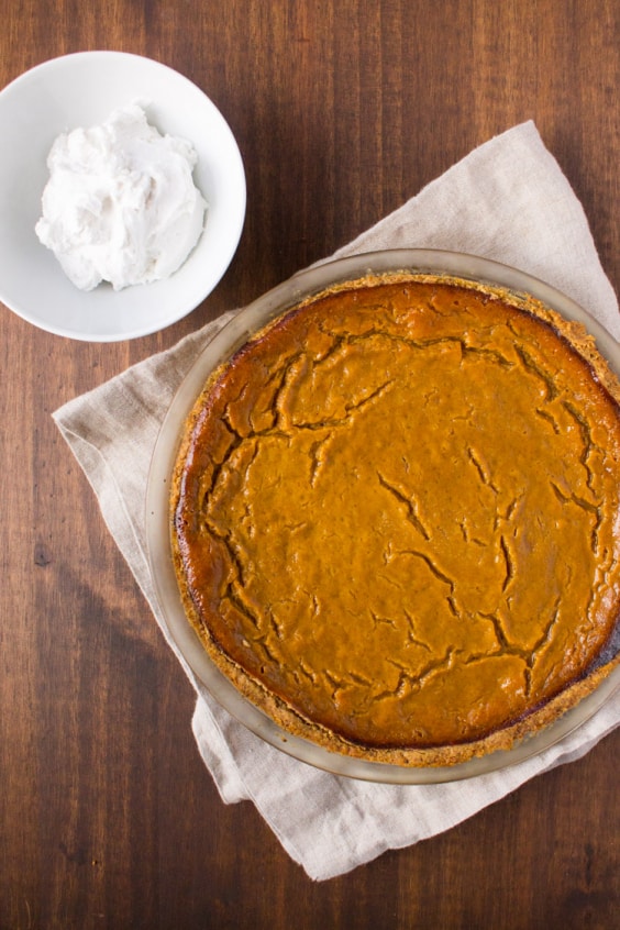 Vegan Gluten-Free Pumpkin Pie | Kara Lydon