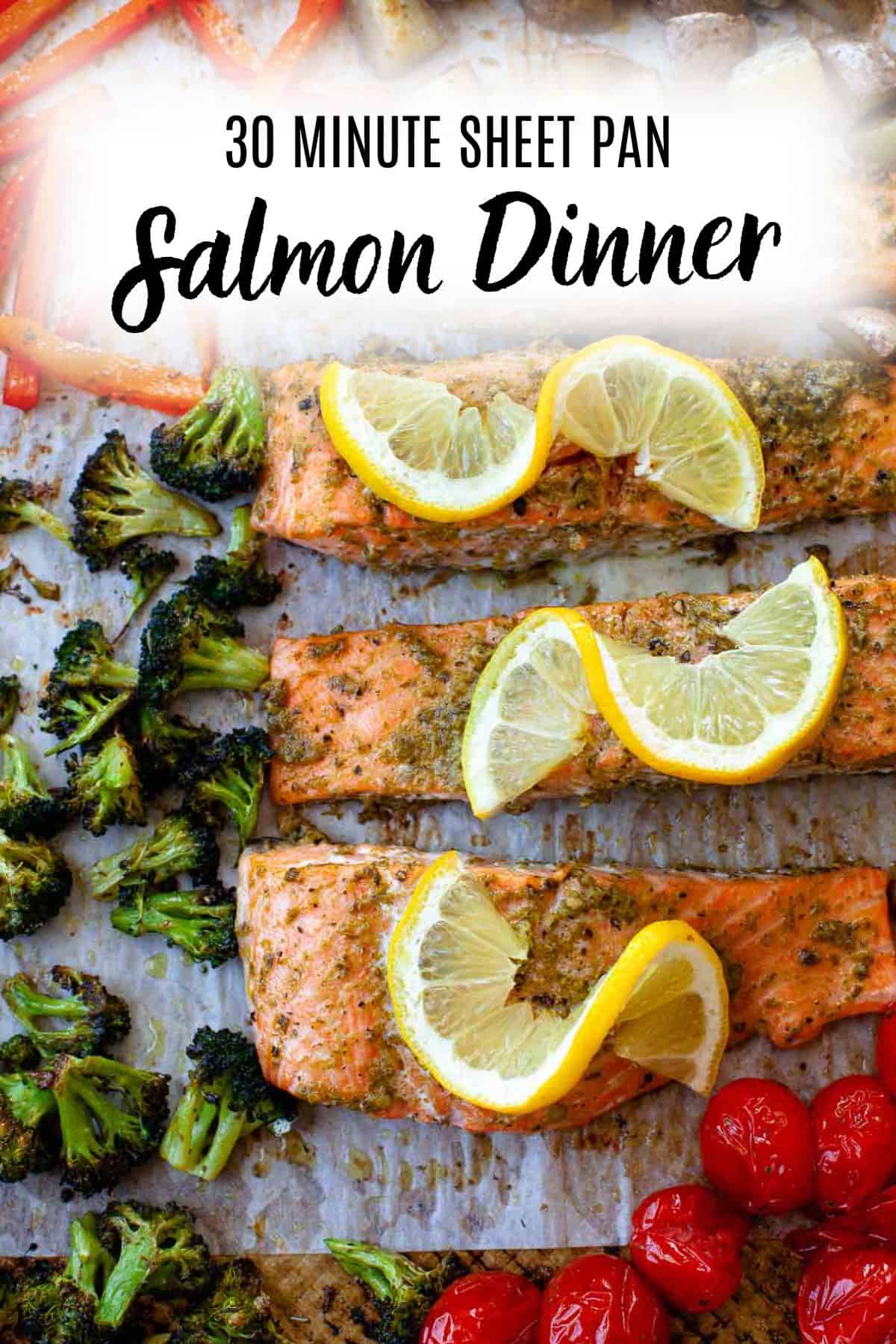 Sheet Pan Salmon and Veggies | Kara Lydon