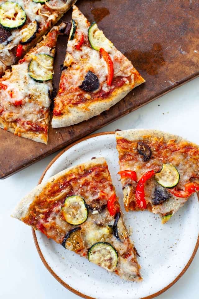 Roasted Vegetable Pizza | Kara Lydon