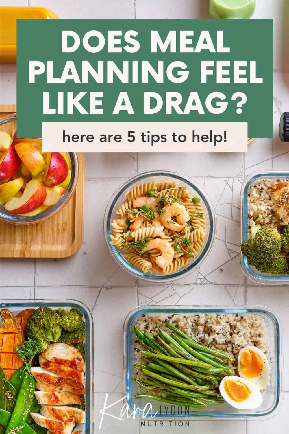 5 Tips to Make Meal Planning Easier | Kara Lydon