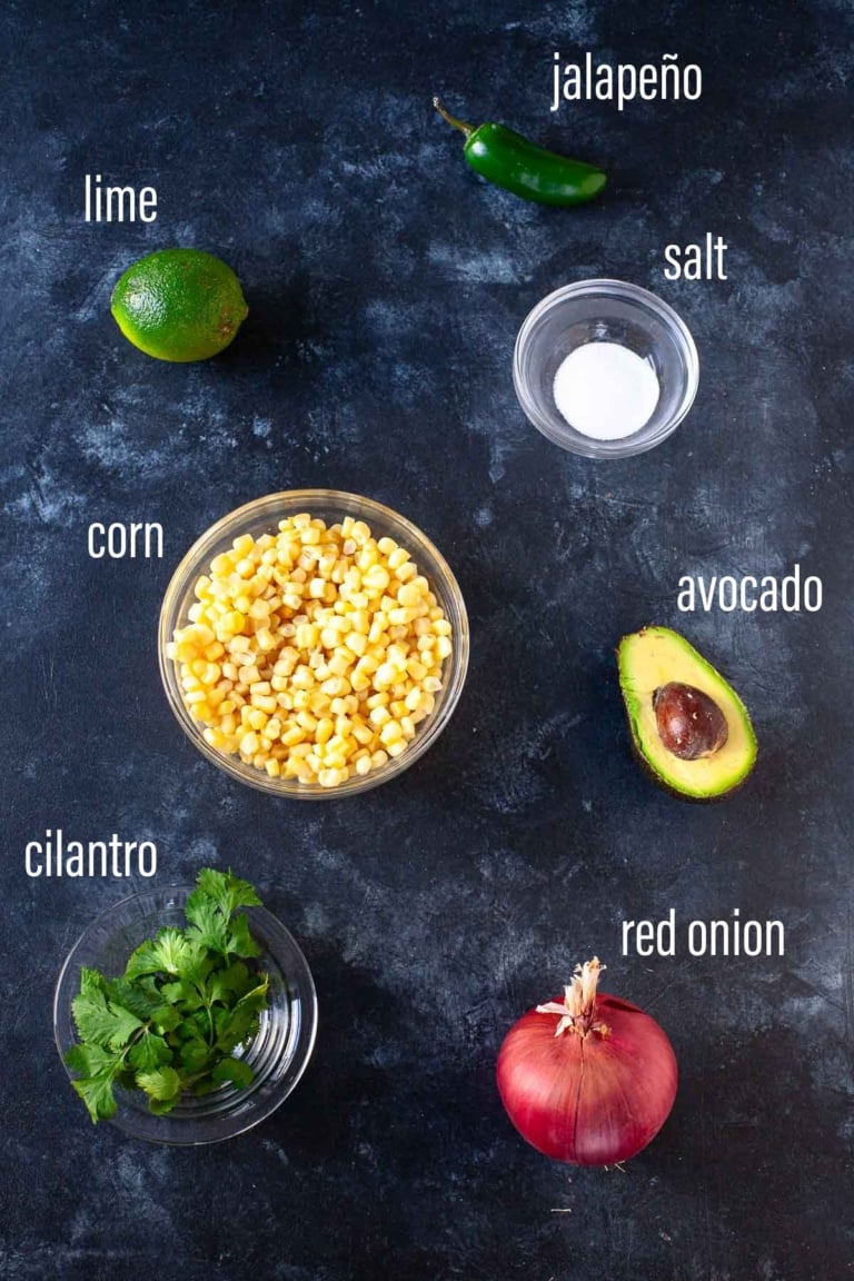 Corn Avocado Salsa (fresh or frozen corn!) | Kara Lydon